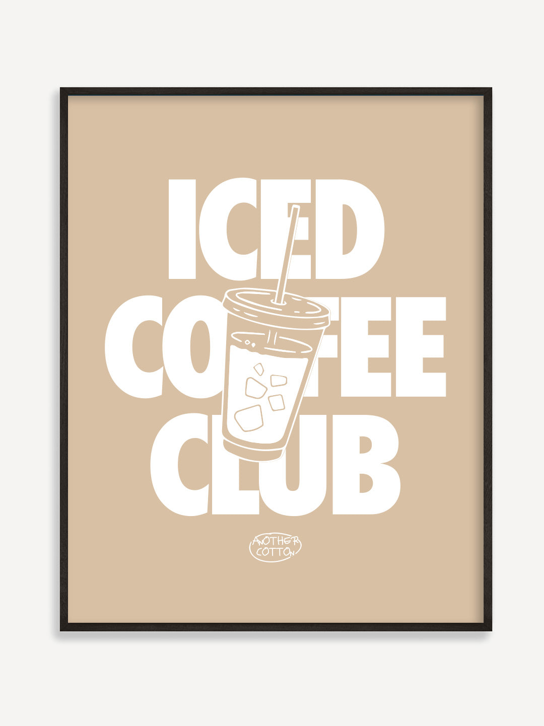 Iced Coffee Club Poster – AnotherCottonLab