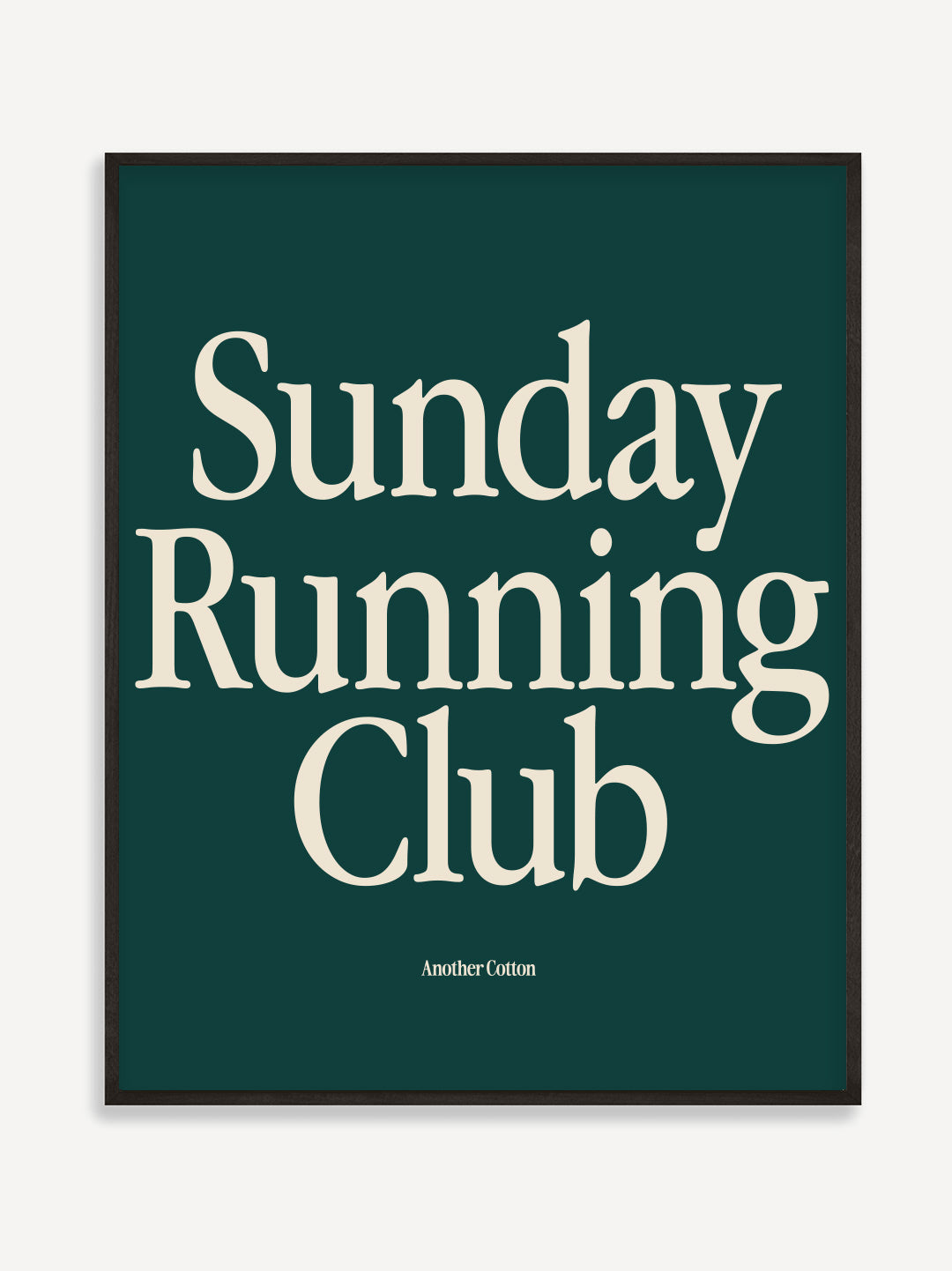 Sunday Running Club Poster – AnotherCottonLab
