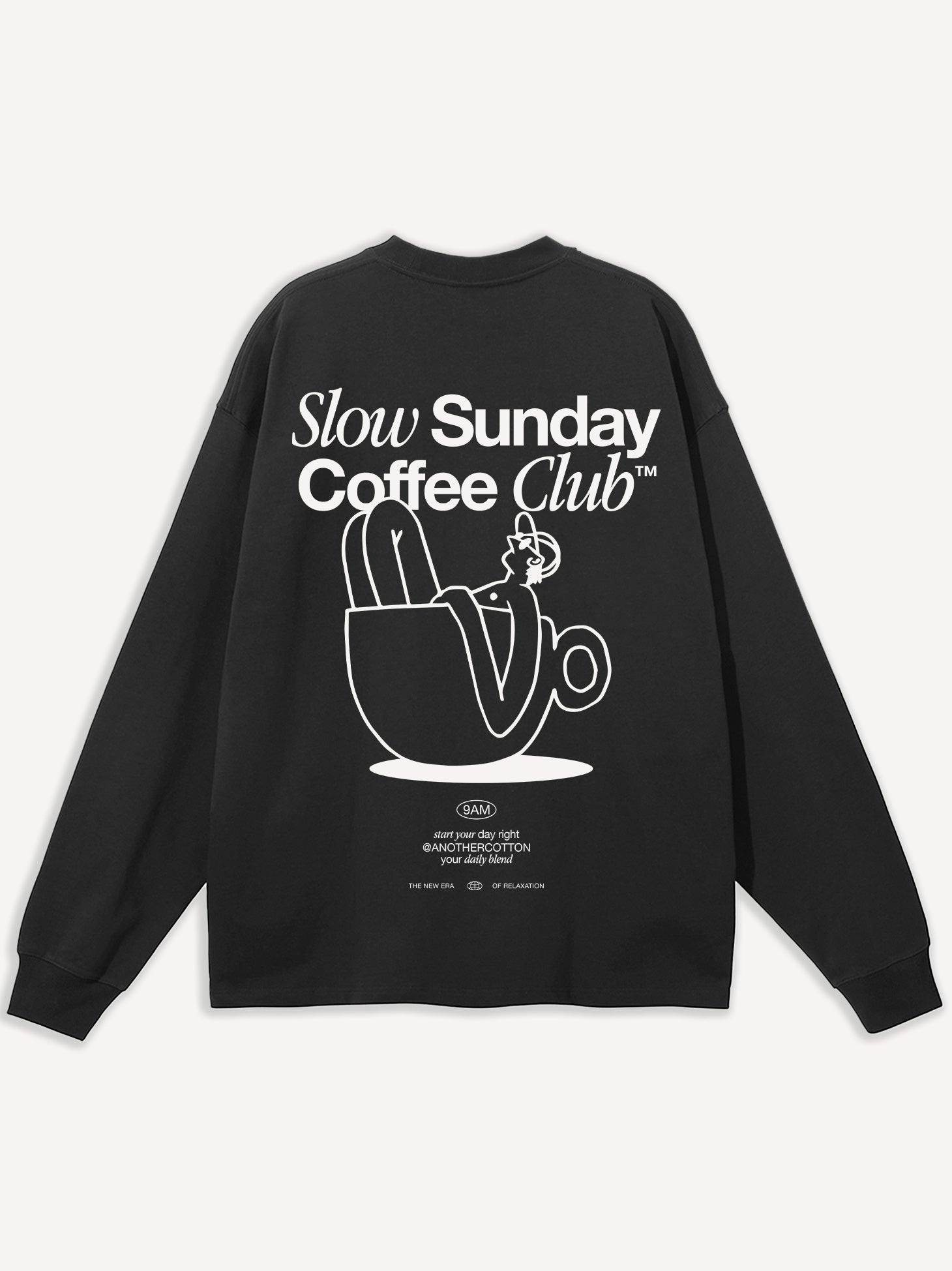 Slow Sunday Coffee Club Oversize Longsleeve – AnotherCottonLab