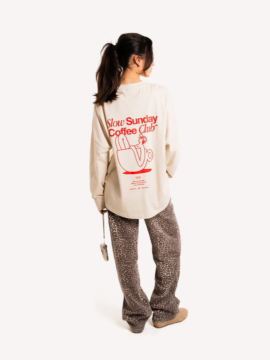 Slow Sunday Coffee Club Oversize Longsleeve – AnotherCottonLab